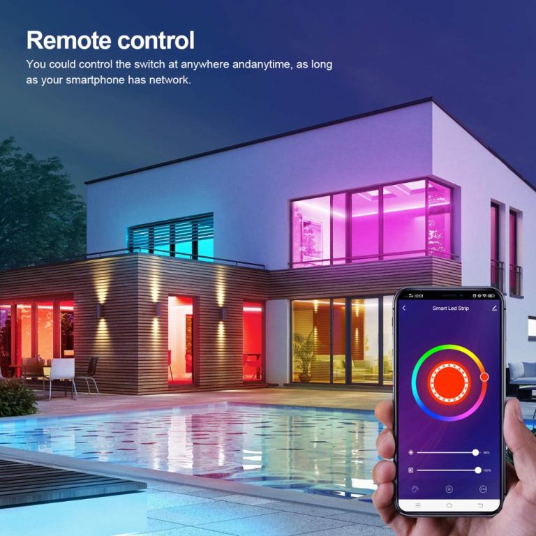 Kit Banda LED RGB 12V – 24V, Smart Tuya Wi-Fi 5m cu Control Vocal si ...